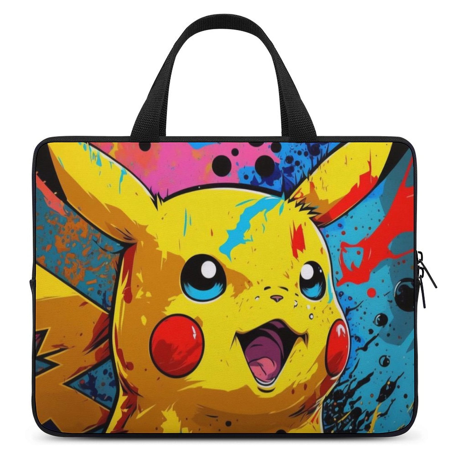 Watercolor Pokemon Pikachu Laptop Bag for Women Men 15 Inch,Laptop Tote ...