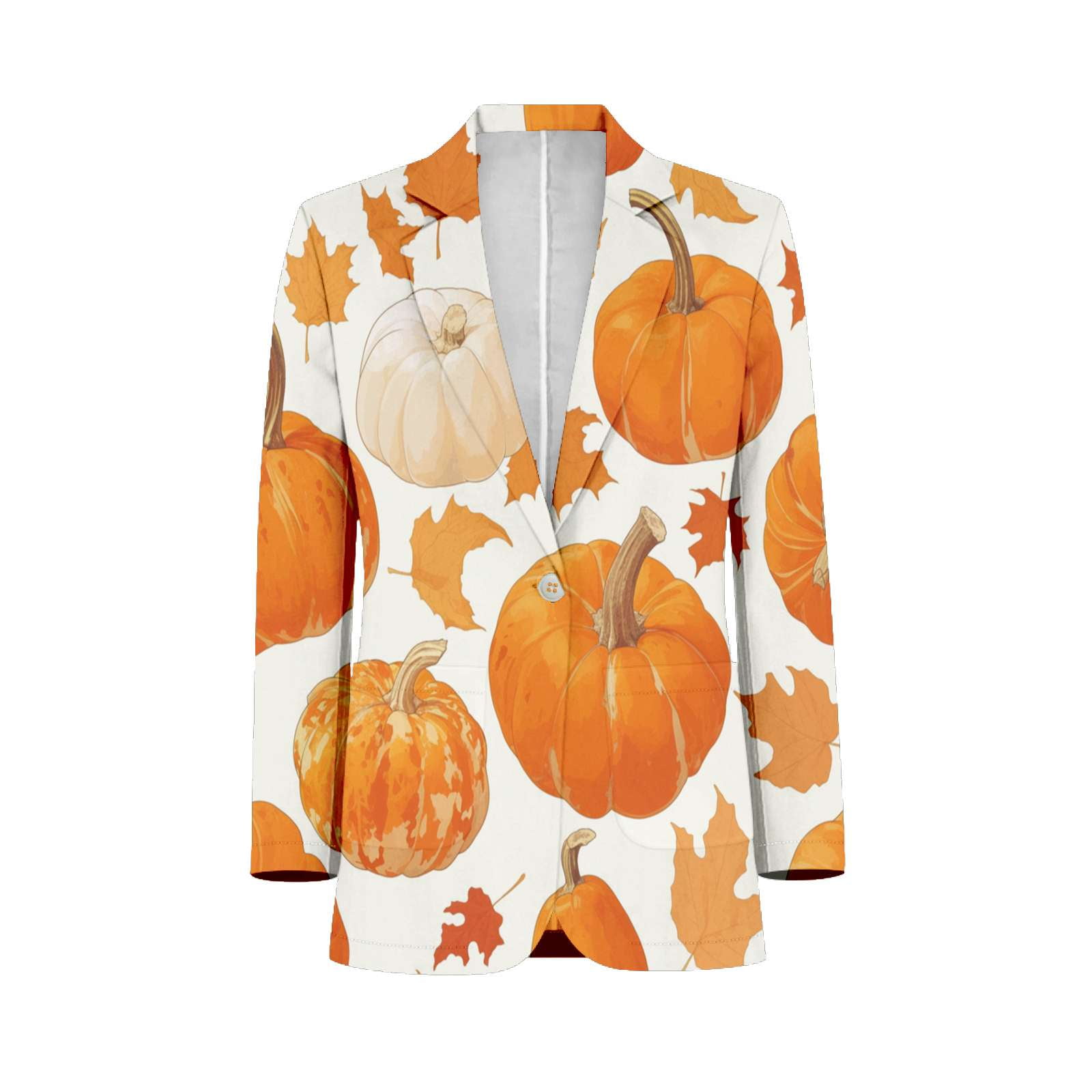 Watercolor Pumpkins Mens Suits Shawl Collar Slim Fit Suit Mens Groom ...