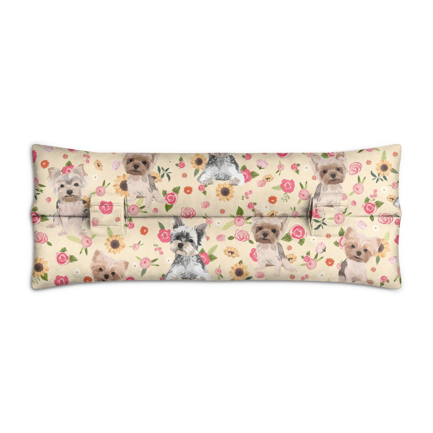 Watercolor Puppy Print Mastectomy Pillow for Car - Post Surgery ...