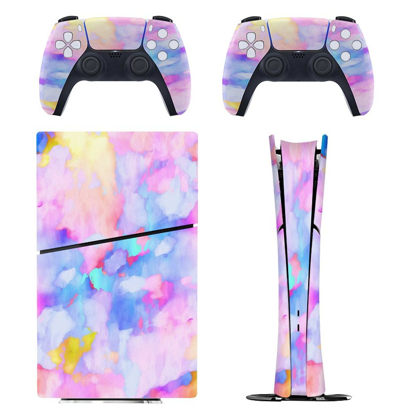 Watercolor, Romance, Dreamy PS5/PS5 Slim Digital Disc Skin Sticker For ...