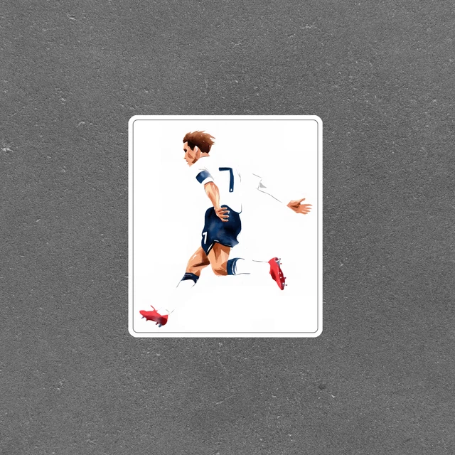 Watercolor Rugby Player Wall Decal - Dynamic Sports Sticker Art ...