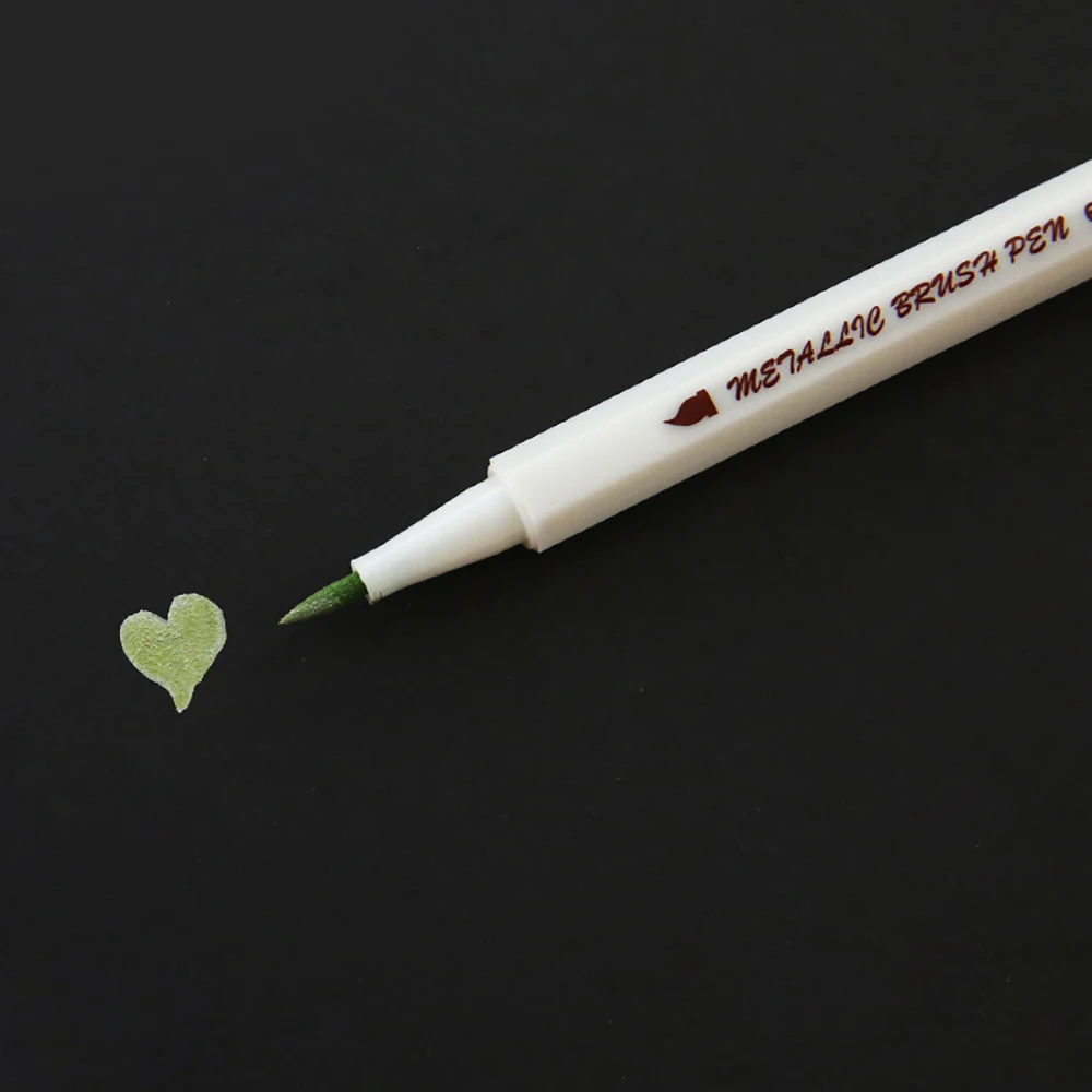 Watercolor Soft Mental Brush Pens Lettering Painting Marker Pens ...