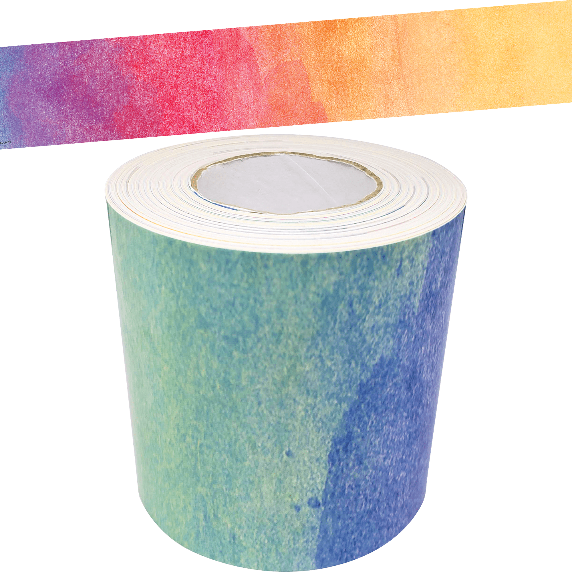 Watercolor Straight Rolled Border Trim - Walmart.com
