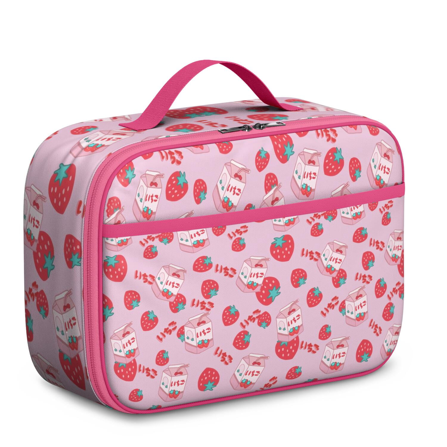 Watercolor Strawberry Insulated Lunch Box - Sweet Strawberry Cake ...