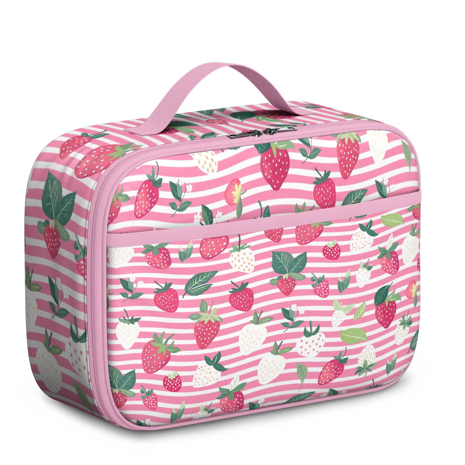 Watercolor Strawberry Insulated Lunch Box - Sweet Strawberry Cake ...