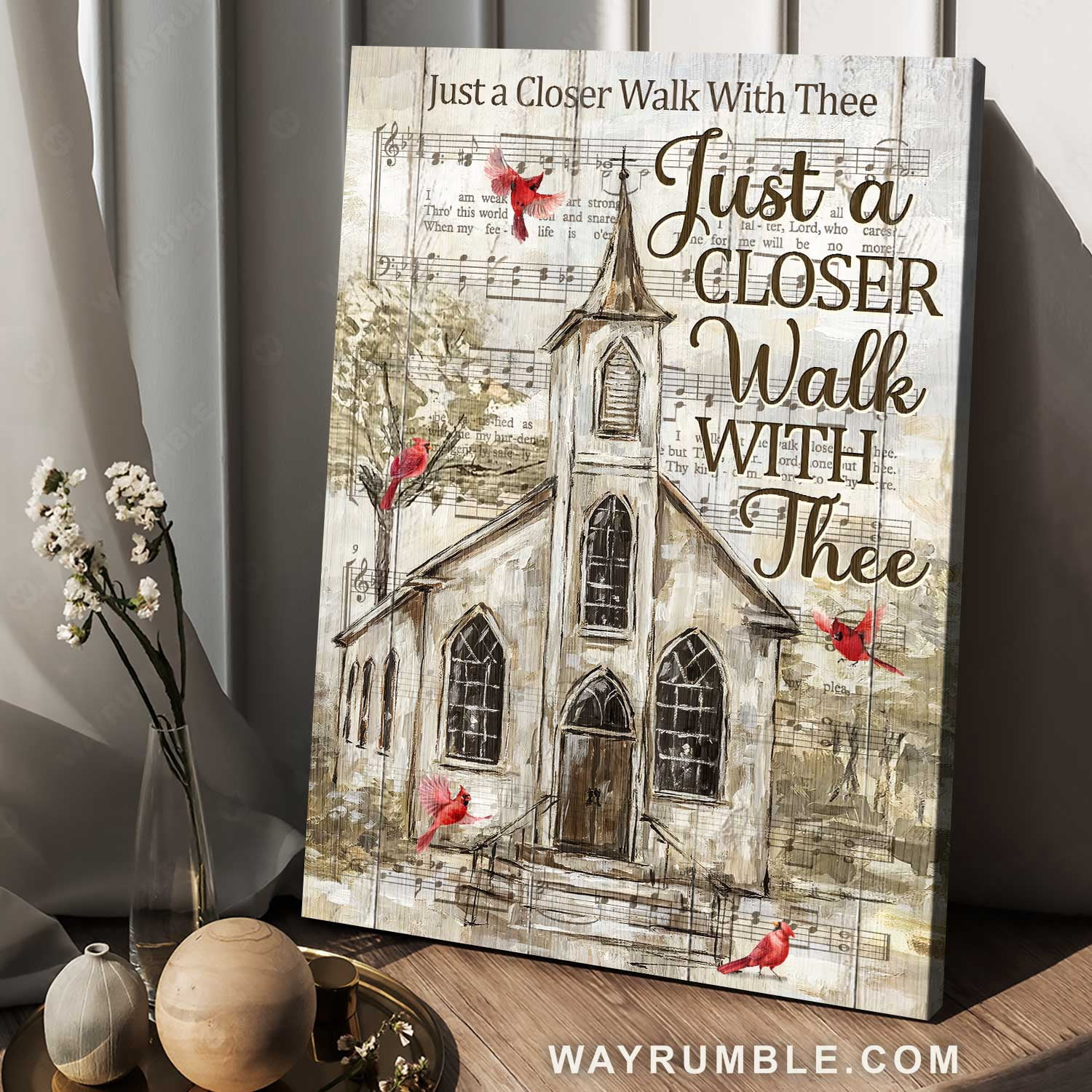 Watercolor Style Style Church Drawing, Beautiful Cardinal, Just A ...