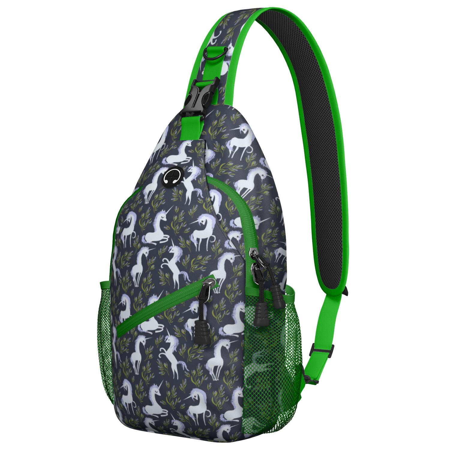 Watercolor Unicorn Sling Backpack for Travel and Hiking, Artistic ...