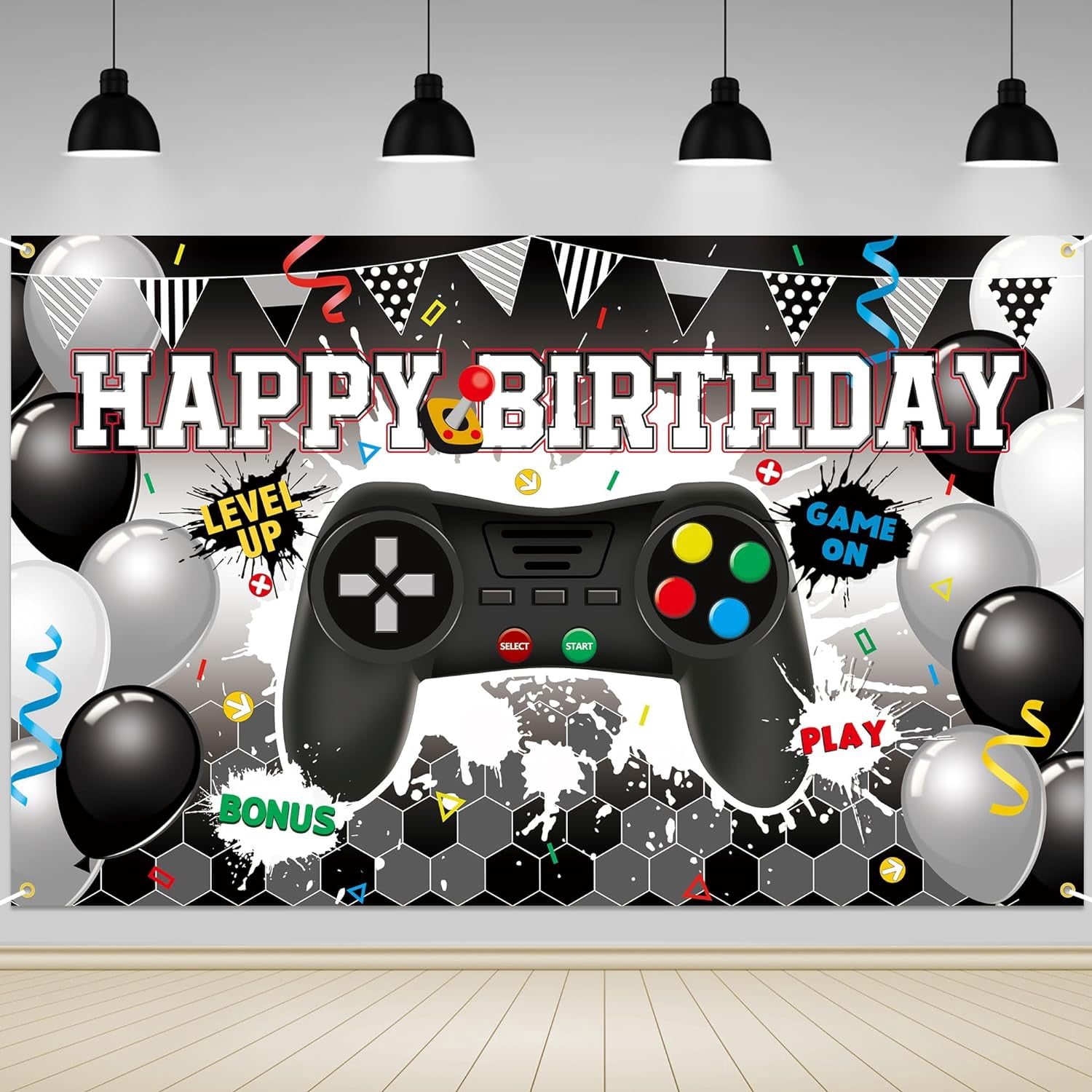 Watercolor Video Game Birthday Decorations Watercolor Video Game ...