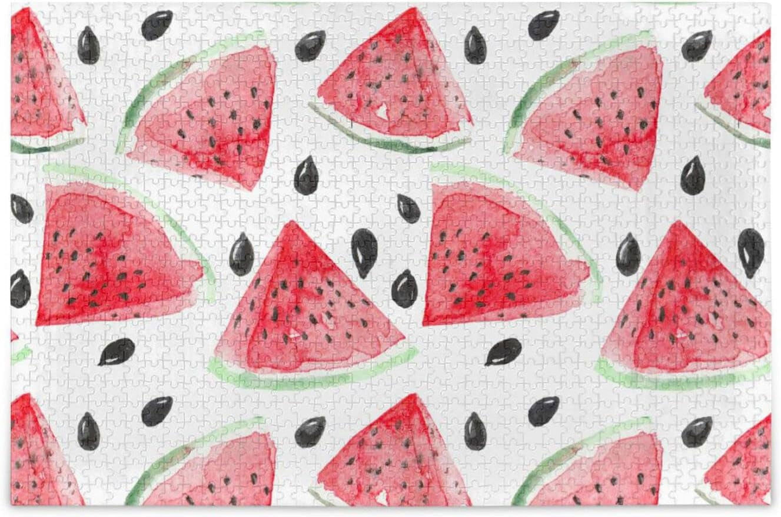 Watercolor Watermelon Jigsaw Puzzles 500 PiecesPuzzles for Adults ...