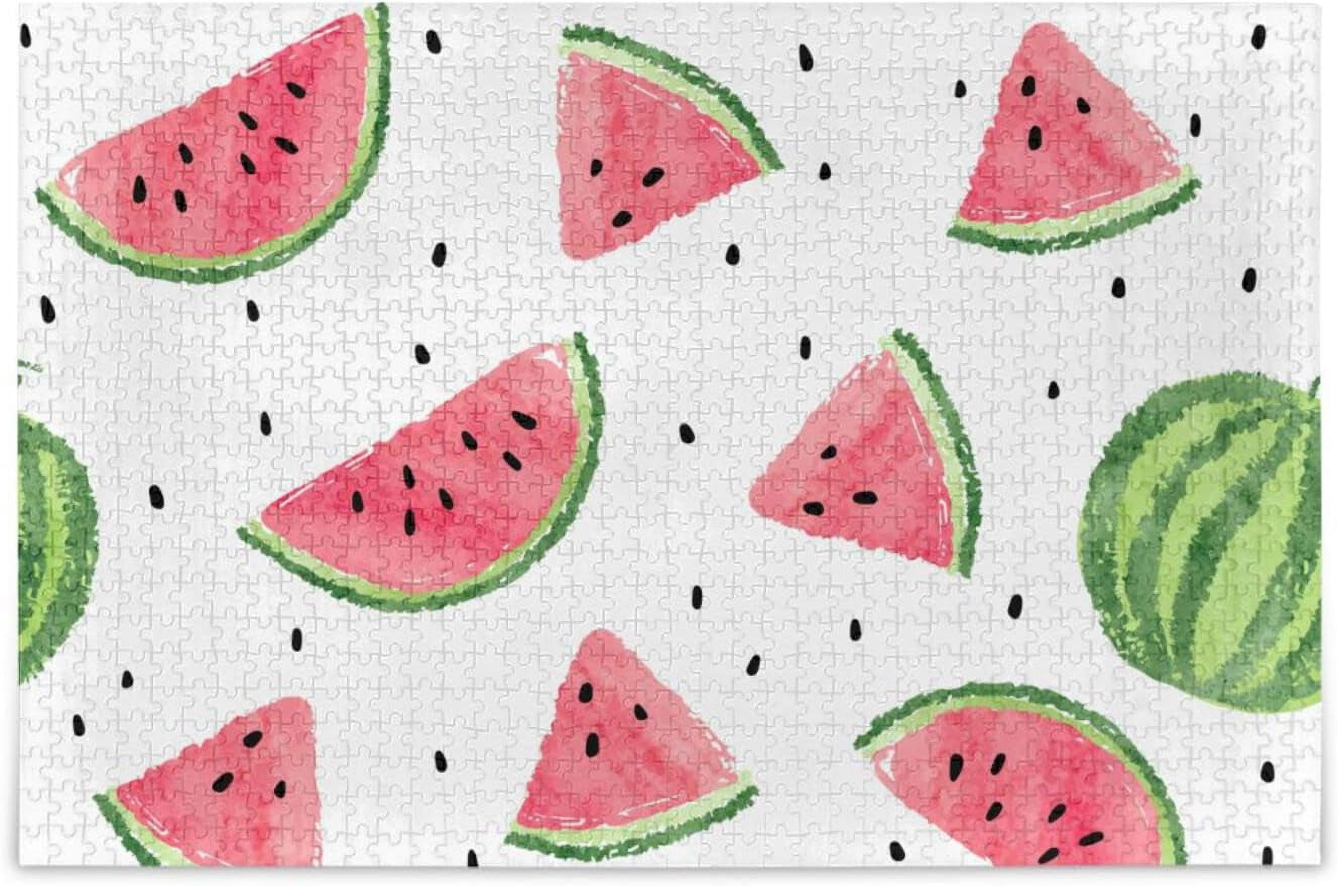 Watercolor Watermelon Jigsaw Puzzles for Adults 1000 Piece, Puzzles ...