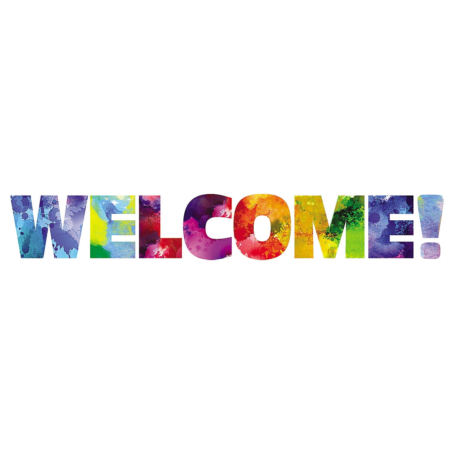 Watercolor Welcome Letters - Educational - 8 Pieces - Walmart.com