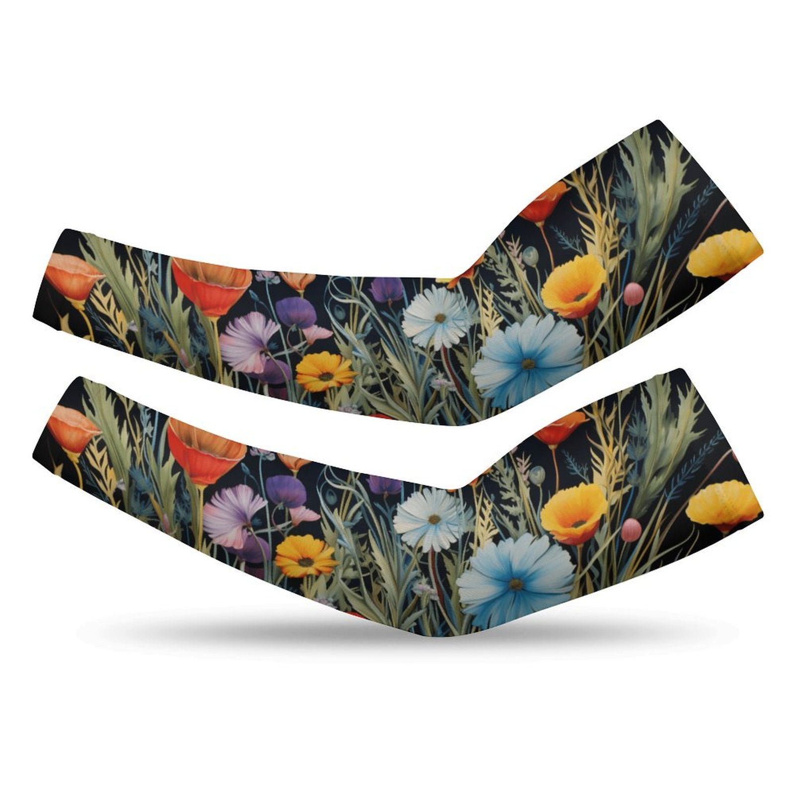 Watercolor Wildflowers Gardening Sleeves Farm Sun Protection Arm ...