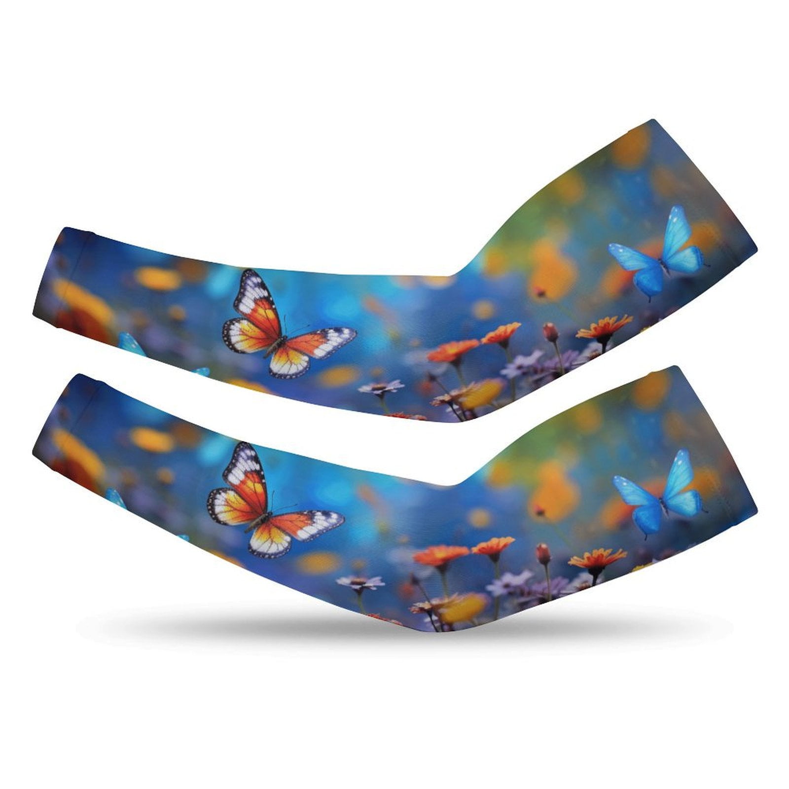 Watercolor Wildflowers Gardening Sleeves Farm Sun Protection Arm ...