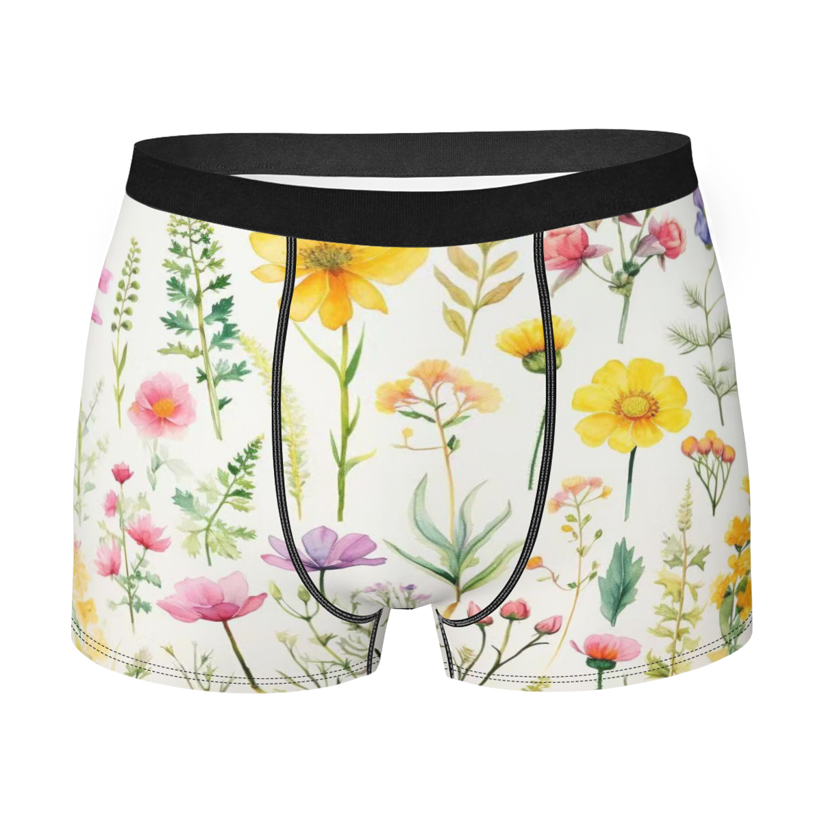 Watercolor Wildflowers Spring Summer (7) Boxer Shorts For Man 3D Print ...
