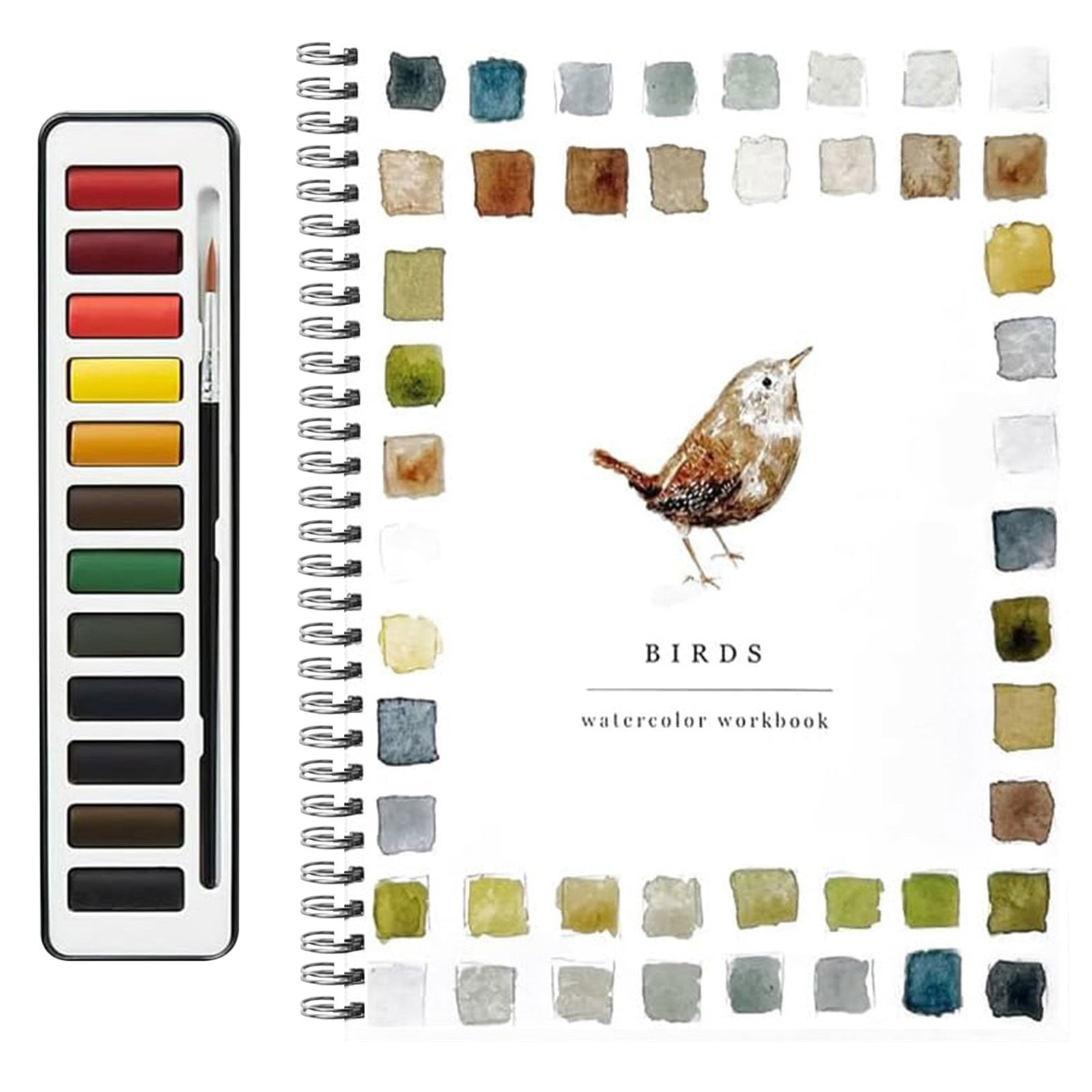 Watercolor Workbook B - Watercolor Workbooks Beginner Friendly Birds ...