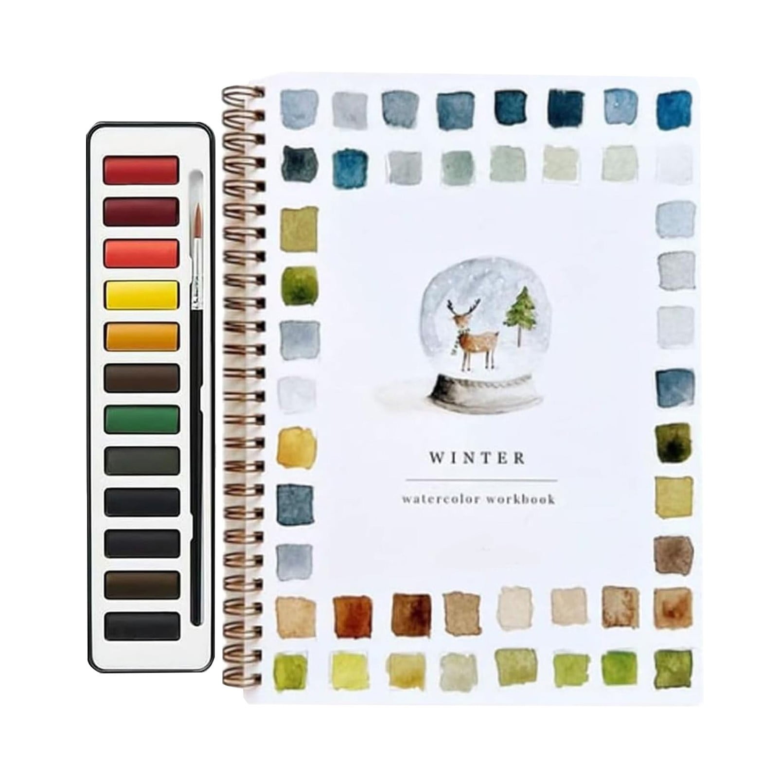Watercolor Workbook, Beginner-Friendly Animals Watercolor Workbooks ...