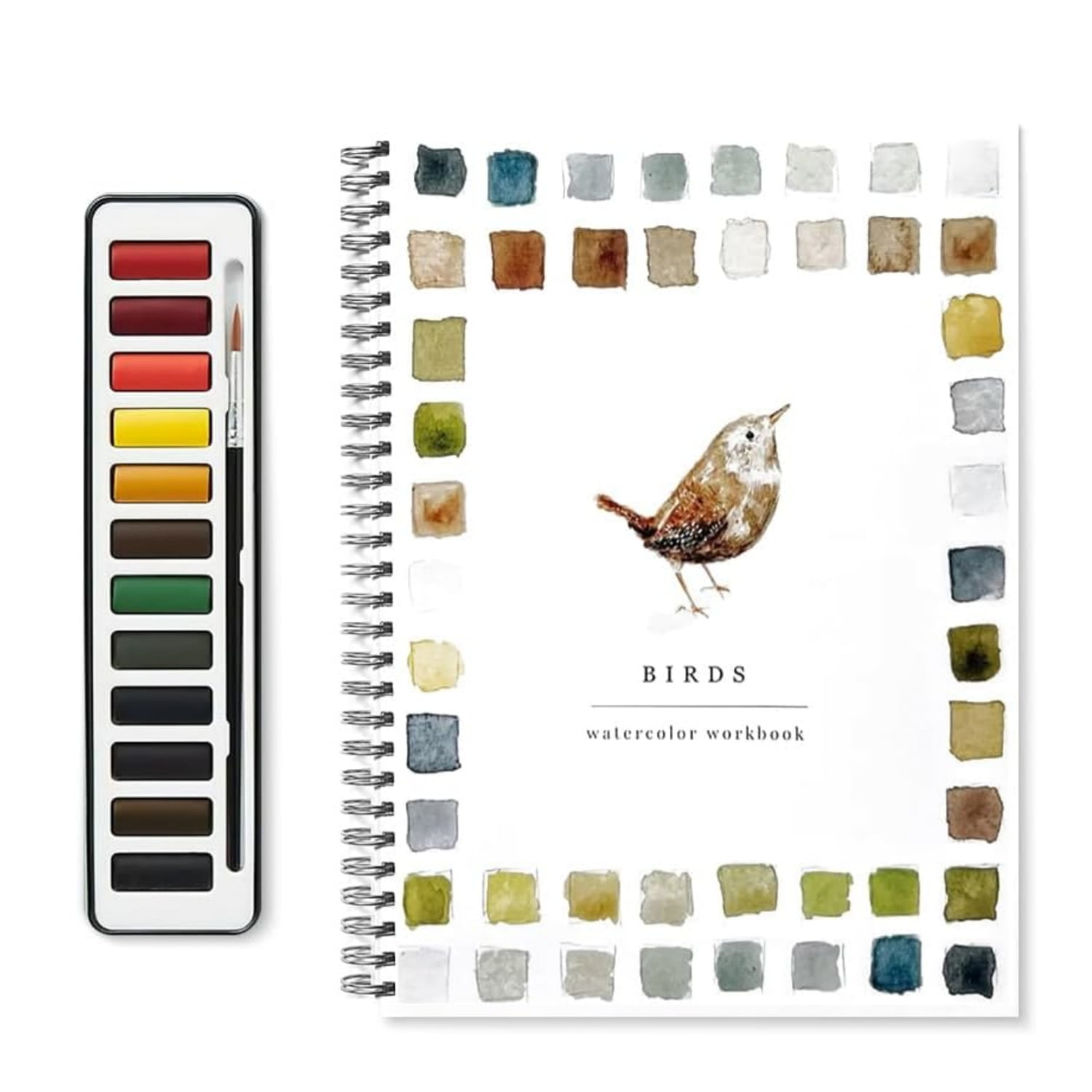 Watercolor Workbook,Beginner-Friendly Birds Watercolor Workbooks,12 ...