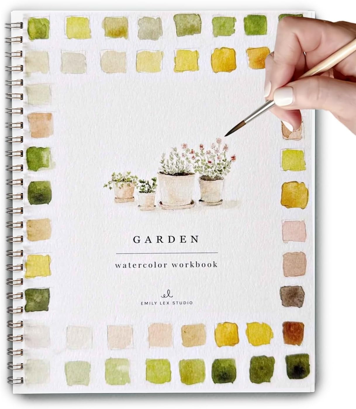 Watercolor Workbook, Easy Nature Scenes for Beginners, Includes 12 ...