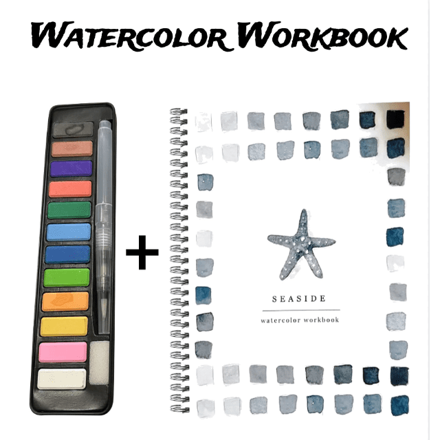 Watercolor Workbook, Emily Lex Watercolor Workbook, Beginner-Friendly ...