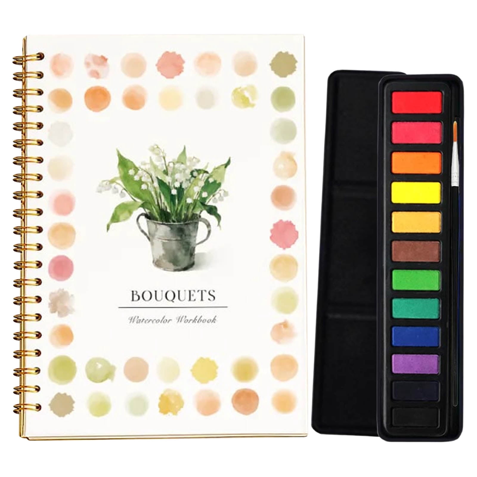 Watercolor Workbook,Watercolor Books,Beginner Friendly Watercolor ...