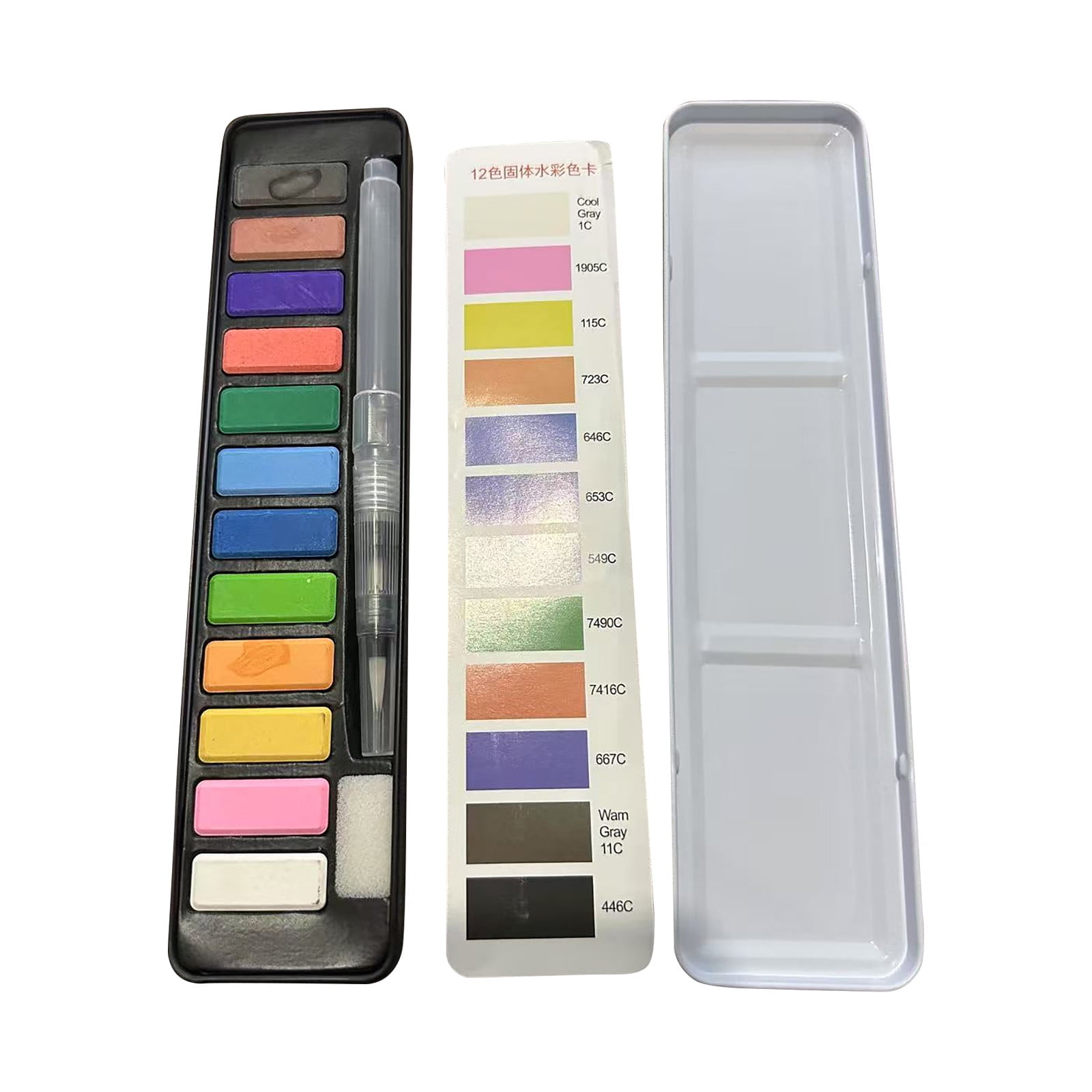 Watercolor Workbook for Adults, Lex Studio, 12 Colors Paint Set ...