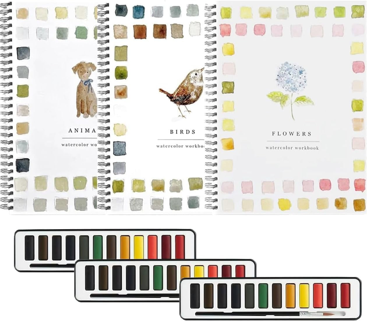 Watercolor Workbook for Adults,Workbooks Water Color Dispersed ...