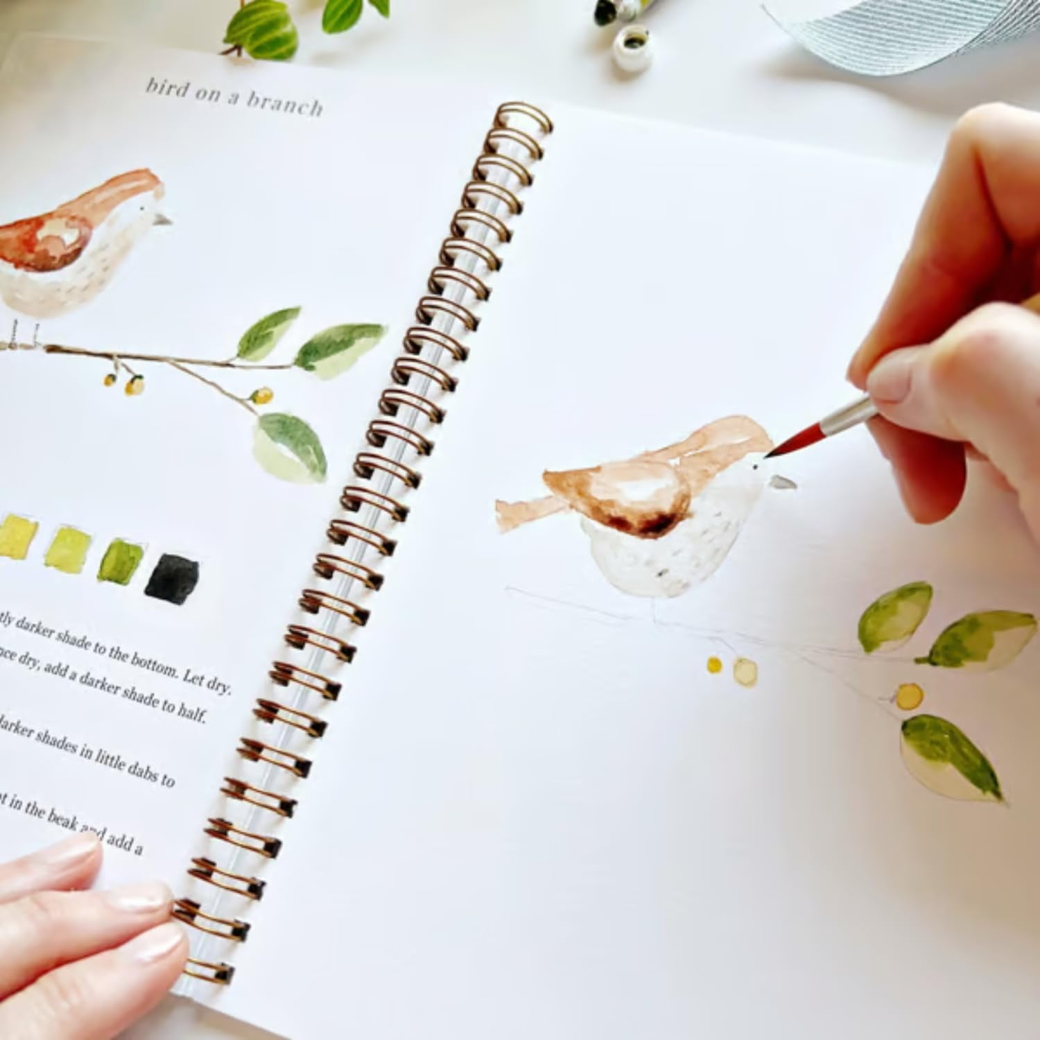 Watercolor Workbook for kids， Beginner-Friendly Animals Watercolor ...