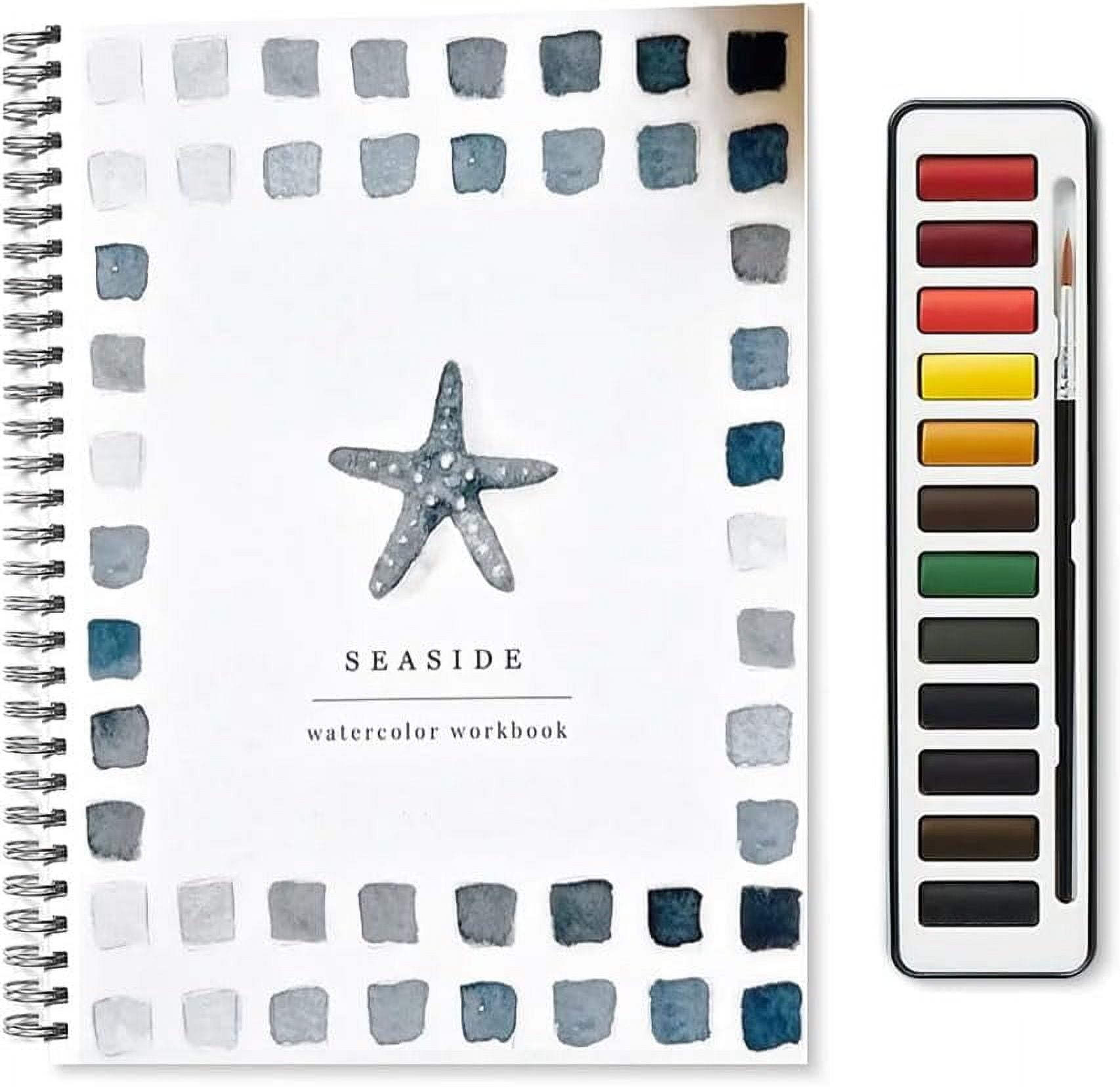 Watercolor Workbooks, 12 Colors Water color Book Paint Set with Paint ...