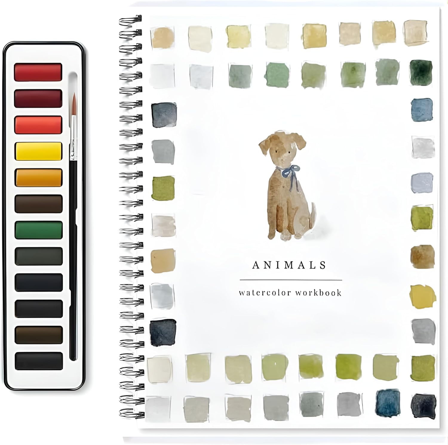 Watercolor Workbooks for Adults, Workbook for Beginners, Foldable Set ...