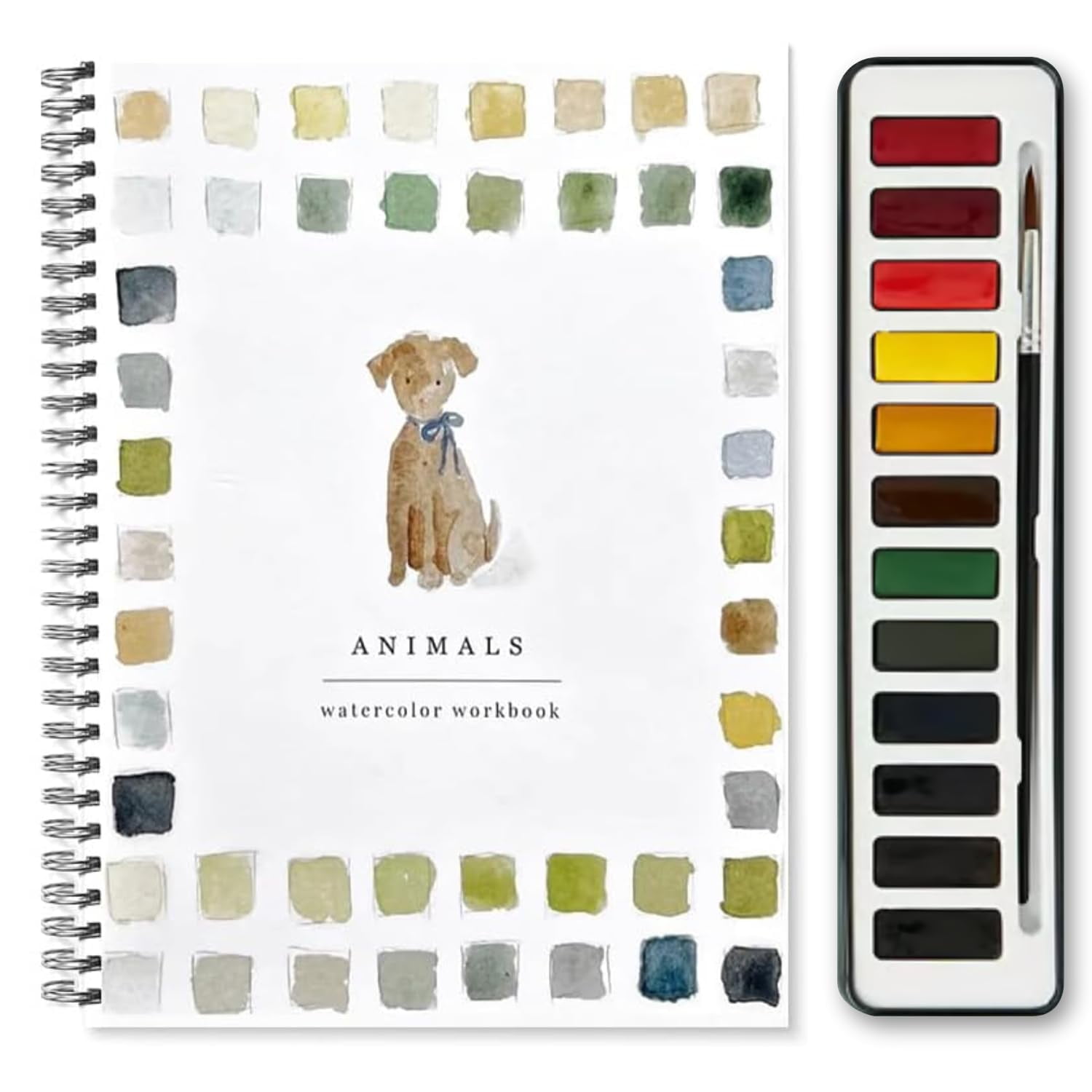 Watercolor Workbooks, Beginner-Friendly Birds Watercolor Workbook, 12 ...