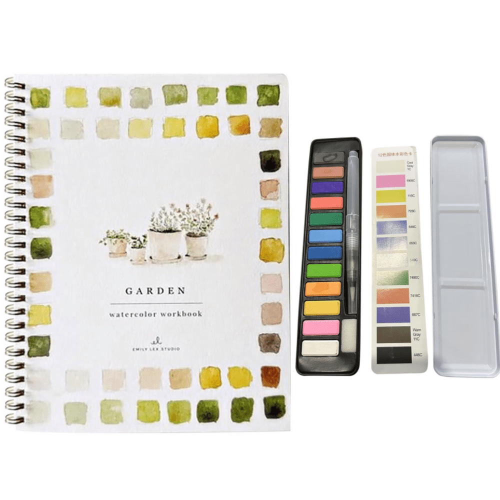 Watercolor Workbooks,Beginner-Friendly Birds Watercolor Workbooks,12 ...