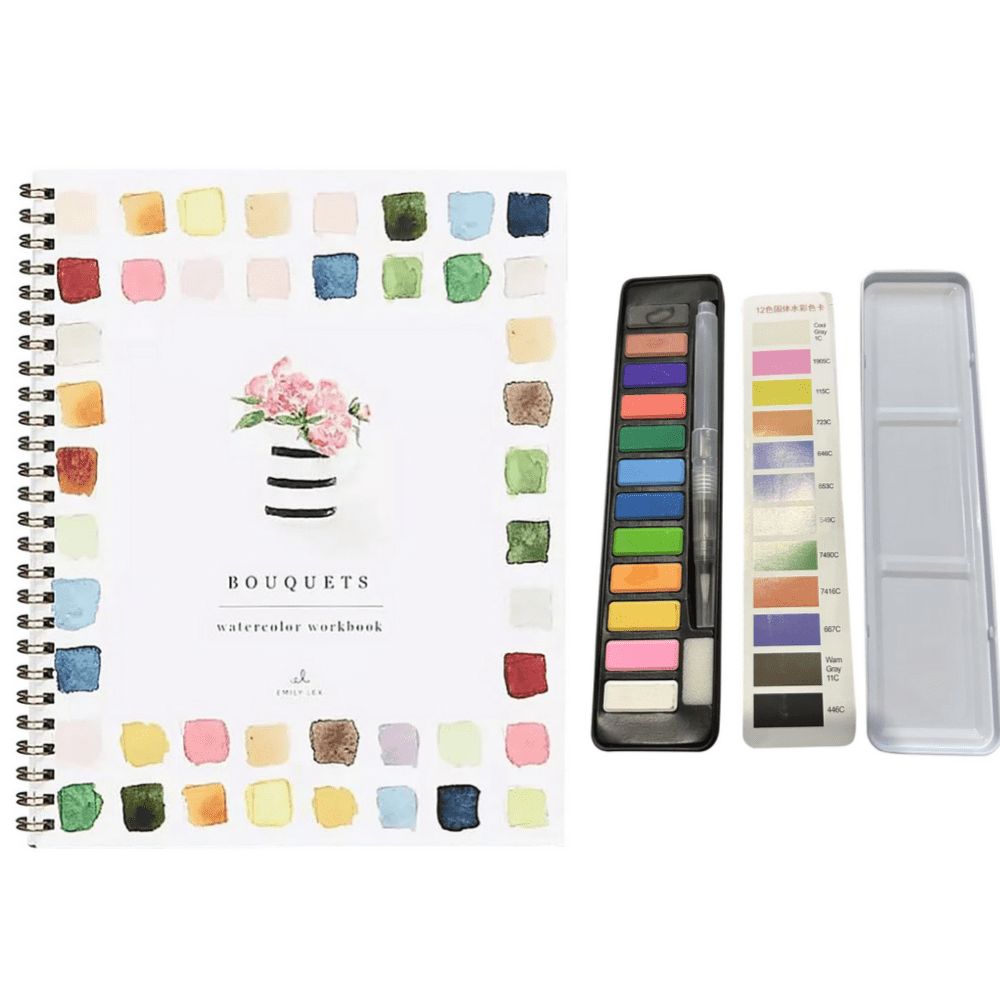 Watercolor Workbooks,Beginner-Friendly Birds Watercolor Workbooks,12 ...
