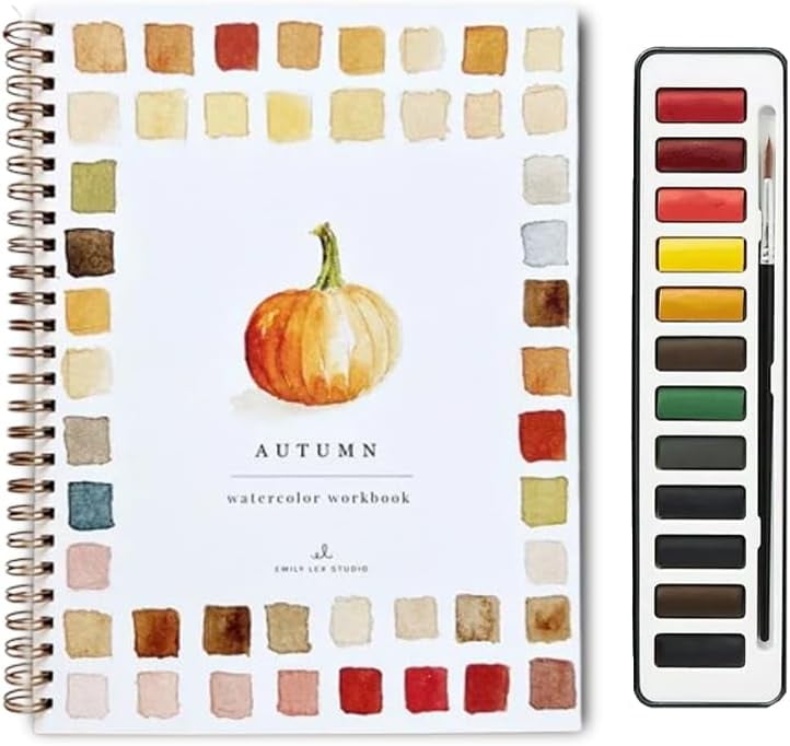 Watercolor Workbooks,Beginner-Friendly Watercolor Painting Kit with ...