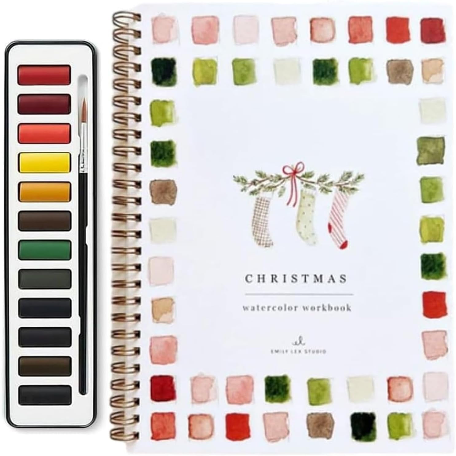 Watercolor Workbooks,Beginner-Friendly Watercolor Workbook,12 Colors ...