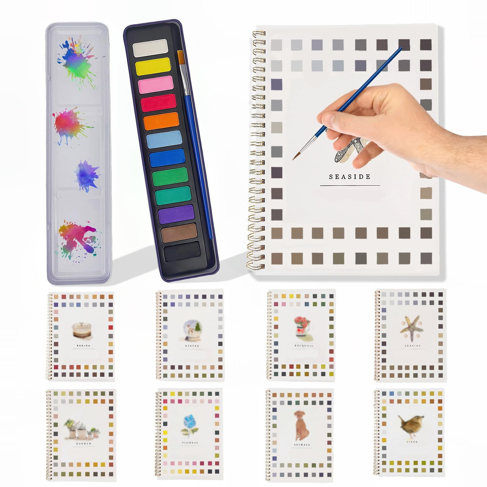 Watercolor Workbooks, Beginner-Friendly Workbooks, AIF9 12 Colors ...
