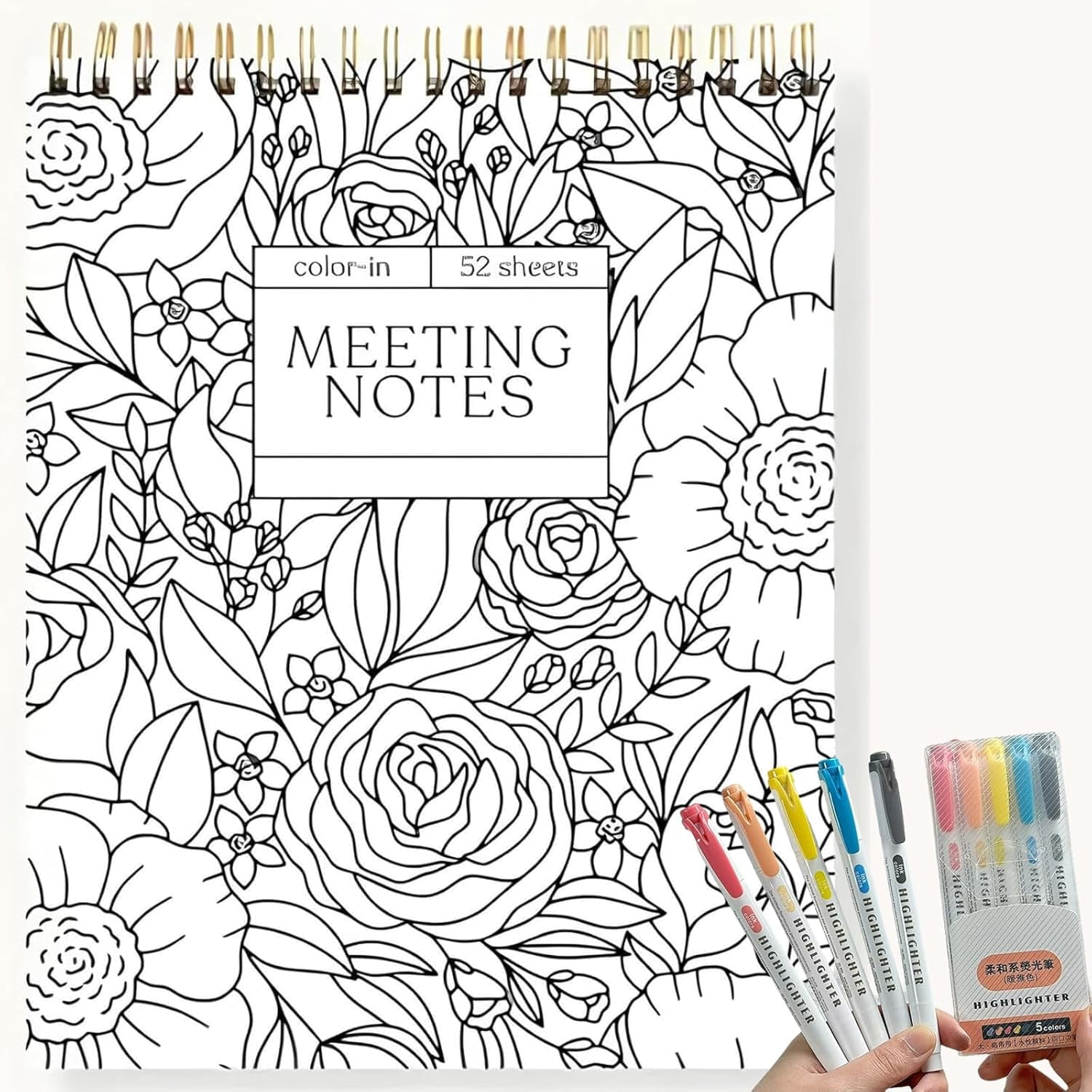 Watercolor Workbooks Color-In Spiral Notebook & Daily Planner ...