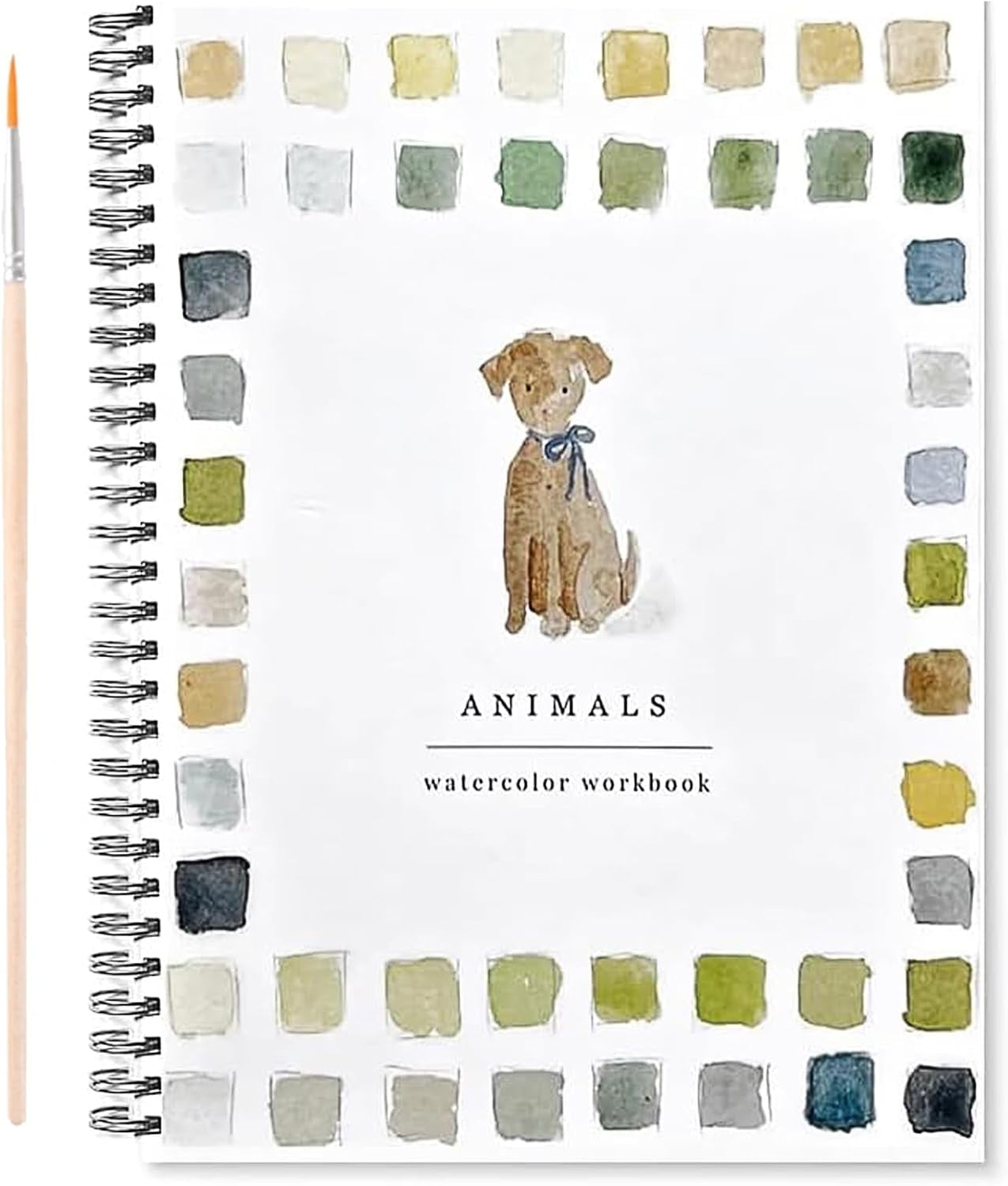 Watercolor Workbooks, Watercolor Coloring Book Paint Set with Brushes ...