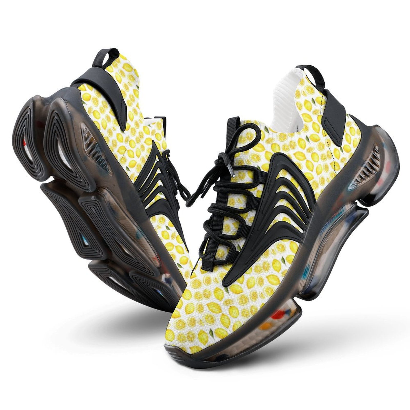 Watercolor Yellow Fruit Lemon Walking Shoes for Men Woman Lightweight ...