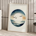 Watercolor Zen Minimalist Enso Circle Inspired Japanese Landscape ...