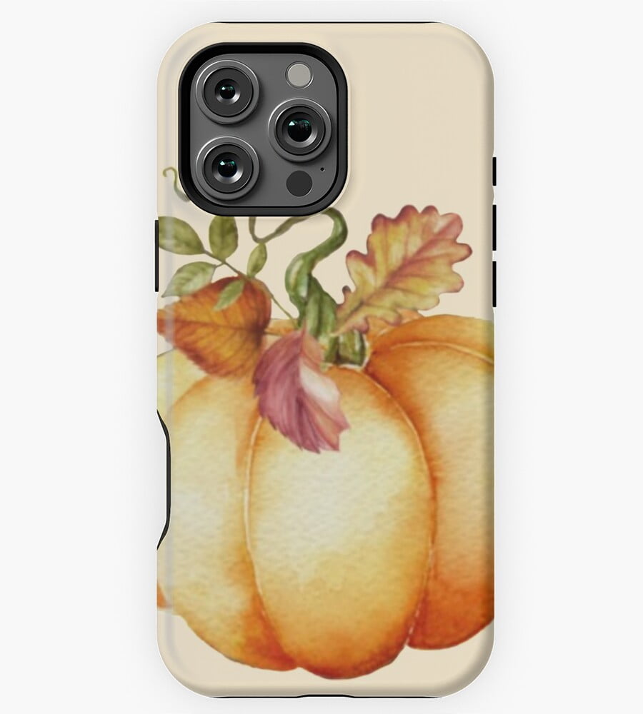 Watercolor art Pumpkin GA7412 Phone Case for iPhone 11 to 17 Pro Max ...
