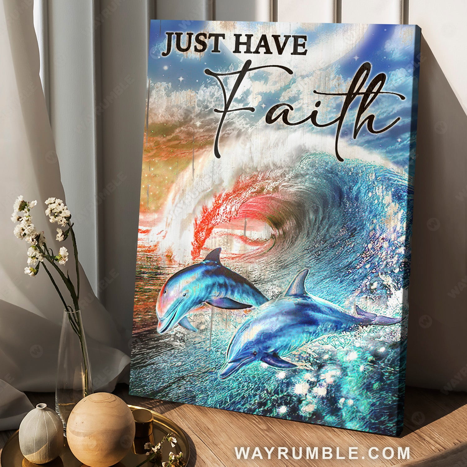 Watercolor dolphin, Amazing ocean, Just have faith - Jesus Portrait ...