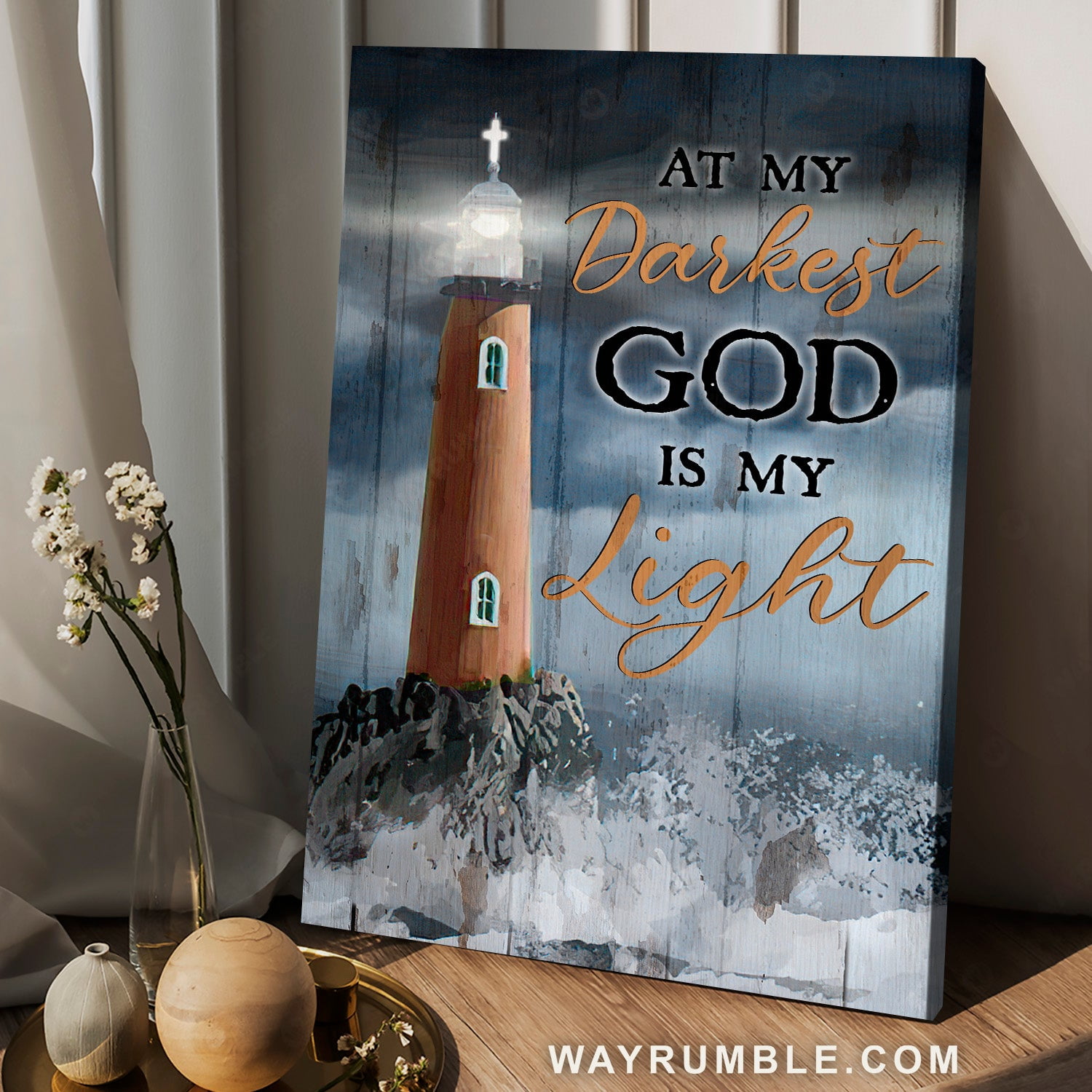Watercolor lighthouse, Stunning ocean, At my darkest God is my light ...
