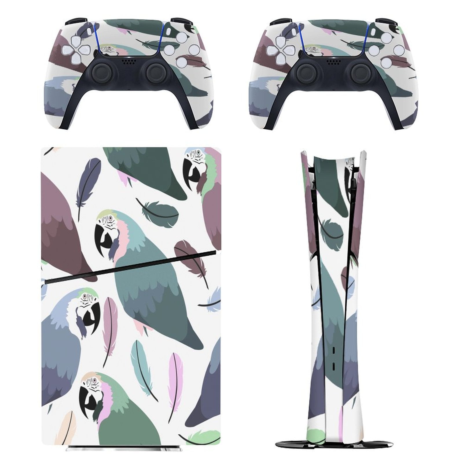 Watercolors, Parrots, Animals PS5/PS5 Slim Digital Disc Skin Sticker ...