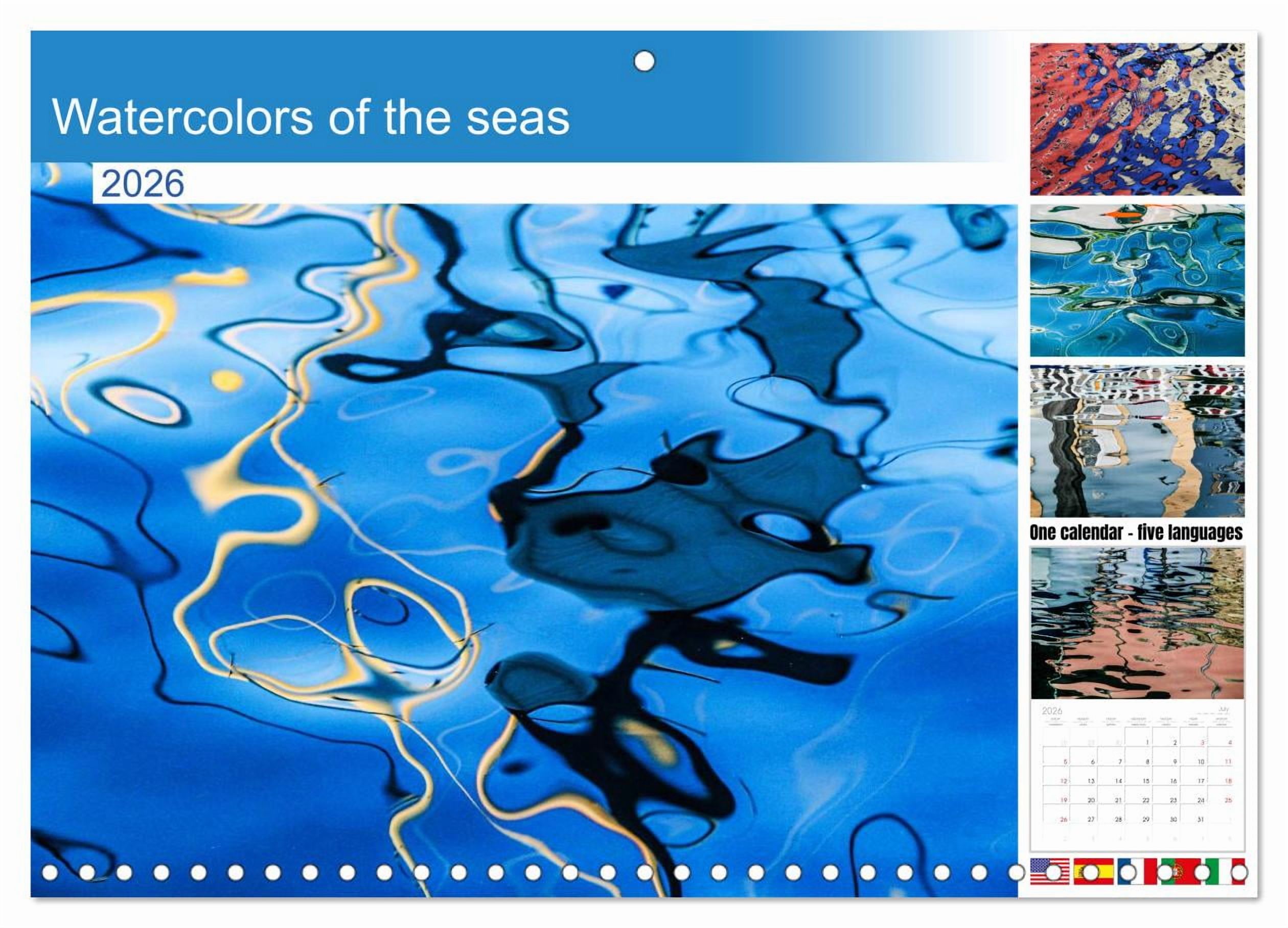 Watercolors of the seas (Monthly Wall Calendar 2026 11.7 x 16.5 (open ...