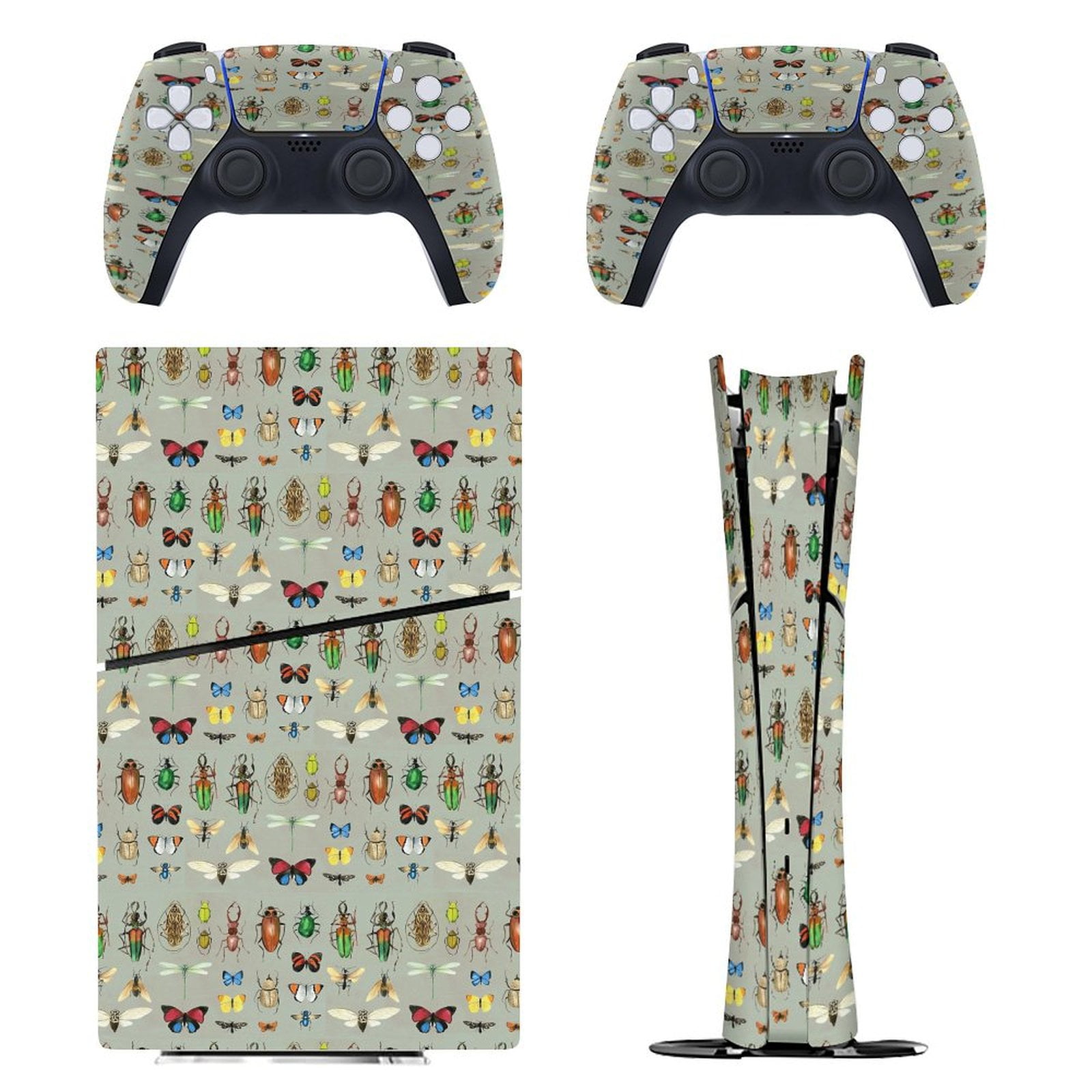 Watercolour Bugs Pattern PS5/PS5 Pro/PS5 Slim Digital Disc Skin Sticker ...
