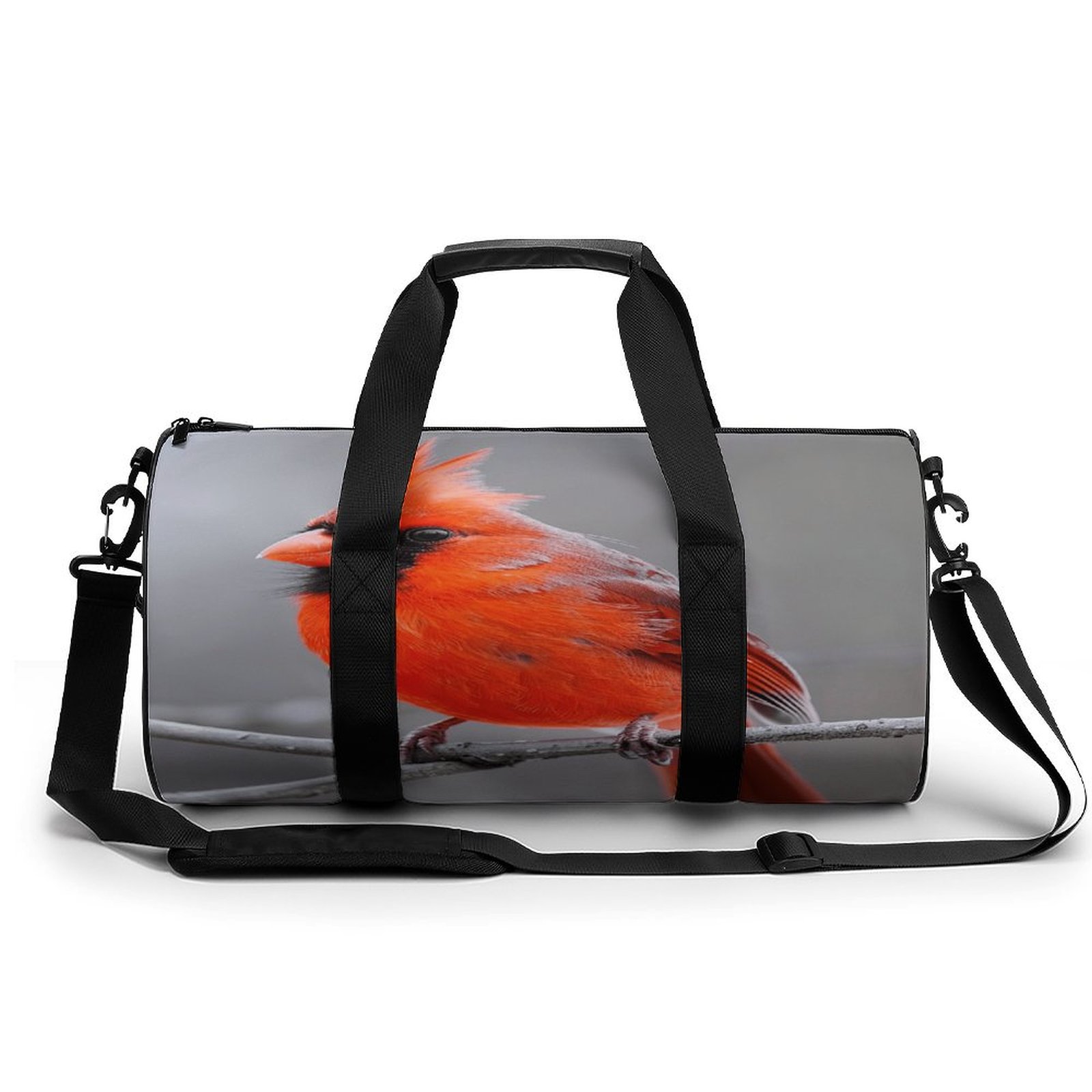 Watercolour Red Cardinal Bird Gym Bag Sports Bag Gym Accessories Male ...