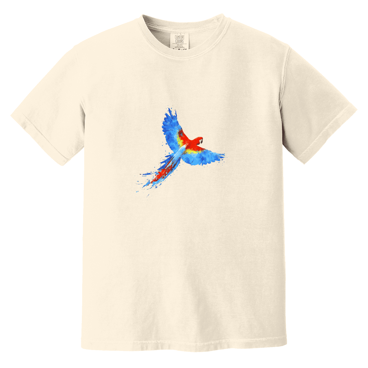 Watercolour Scarlet Macaw Colorful Parrot Bird Theme Graphic Style ...