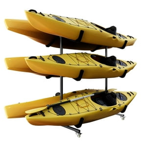 Double Kayak Storage Rack: Weather-Resistant, Durable, and Secure ...