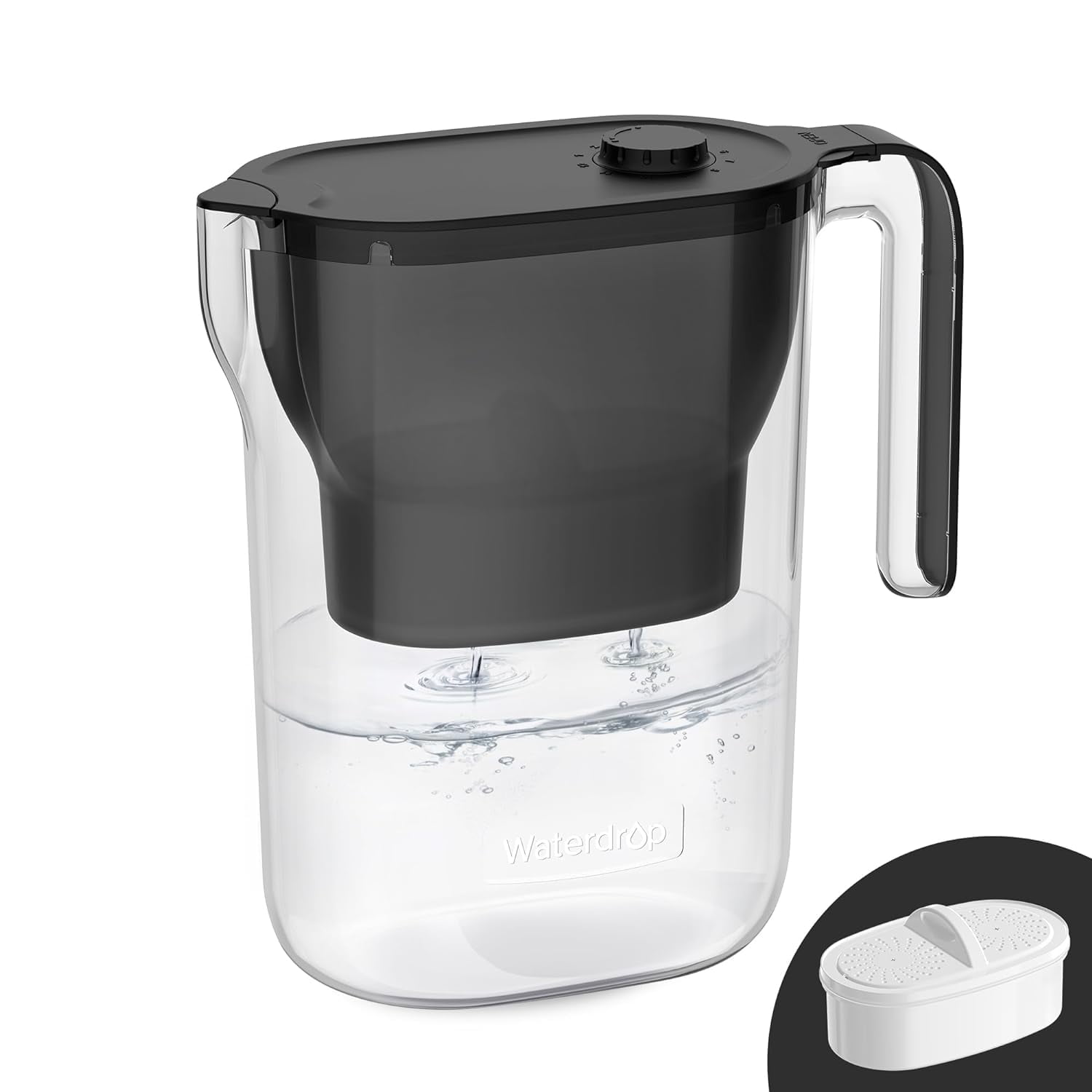 Waterdrop 200-Gallon Long-Life Water Filter Pitcher, NSF Certified,7 ...