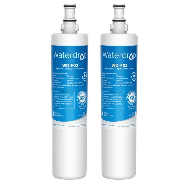 Waterdrop 4396508 Replacement Refrigerator Water Filter for Whirlpool ...